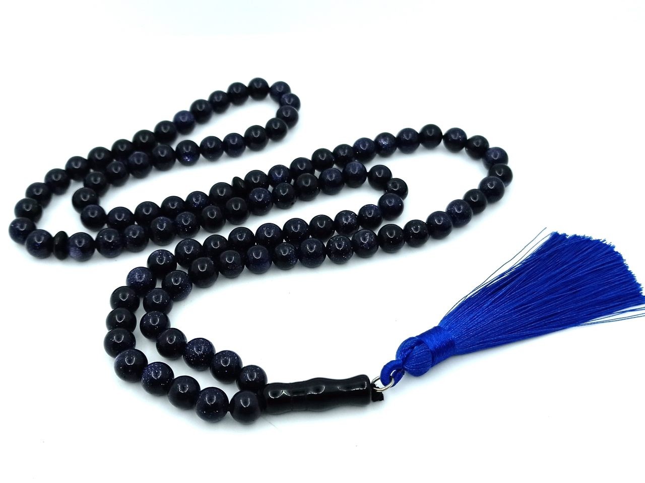 Try Collect | Misbaha of blue starry agate